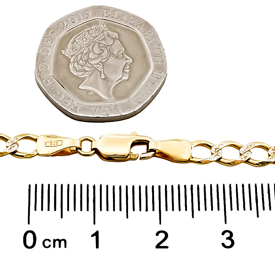 Second hand 9ct Gold 8.1g 18 inch Curb Chain
